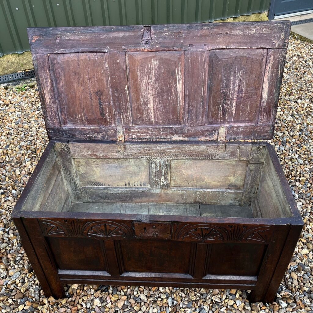 A small scale Period oak coffer circa 1700 - Christian Davies Antiques