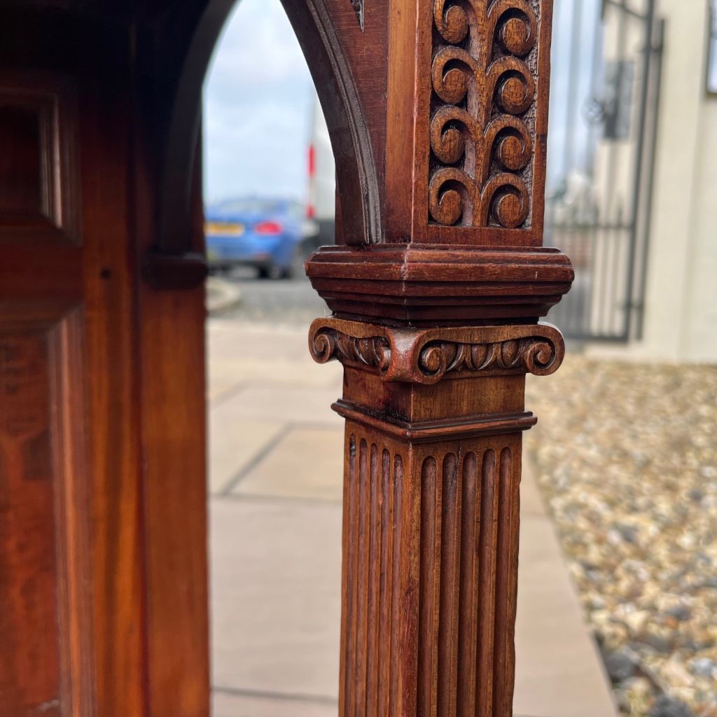 An Exhibition Quality Aesthetic Period mahogany desk designed by George ...